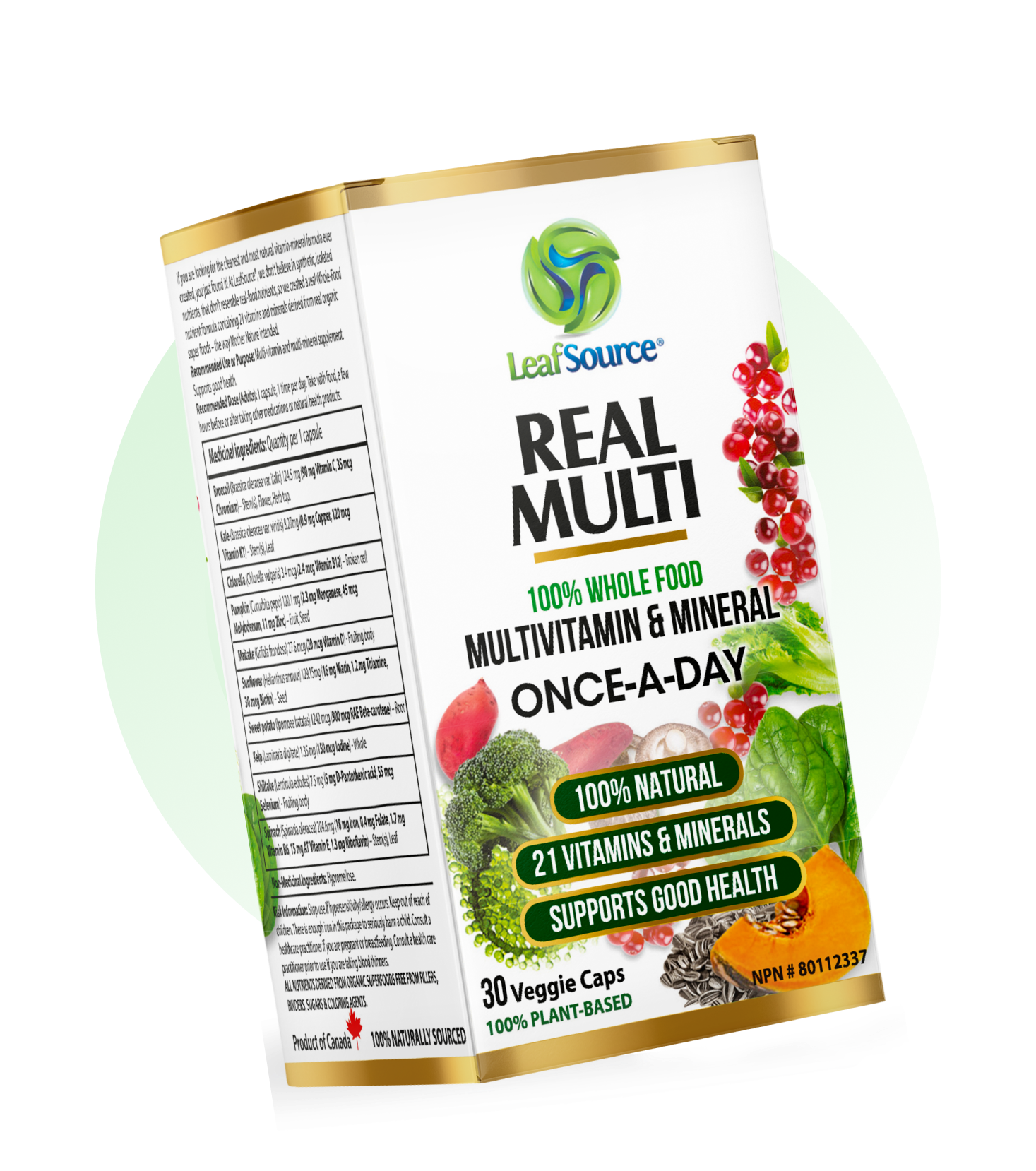Real Multi - The First 100% Whole Food Multivitamin Mineral with HFA ...