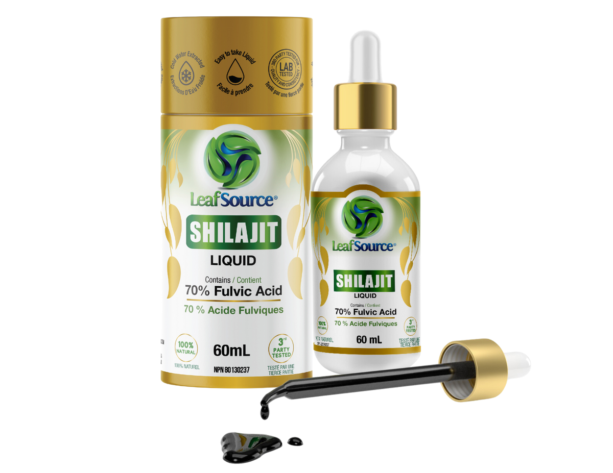 Shilajit 60ml Premium Liquid with Humic and Fulvic Acid LeafSource ...
