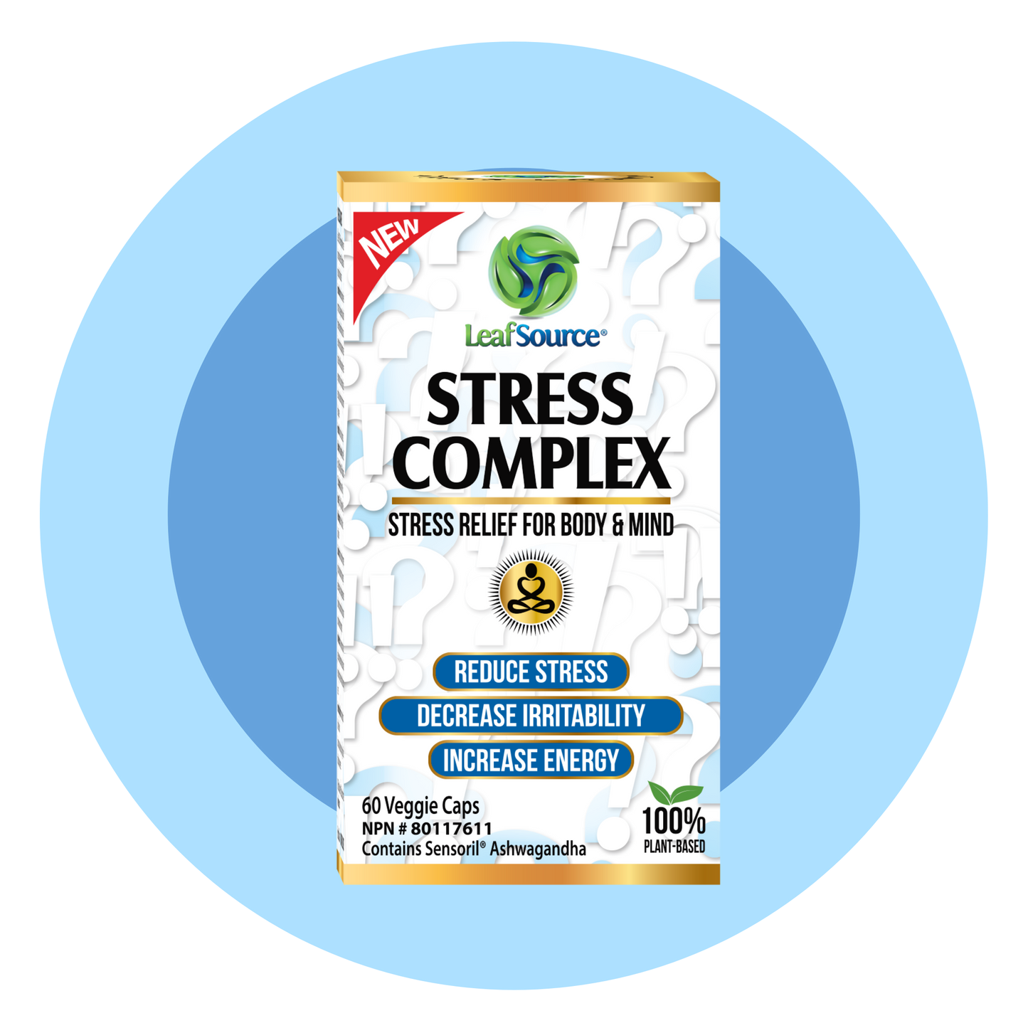 Stress Complex 60 vcap with Ashwagandha - LeafSource – LeafSource® Canada